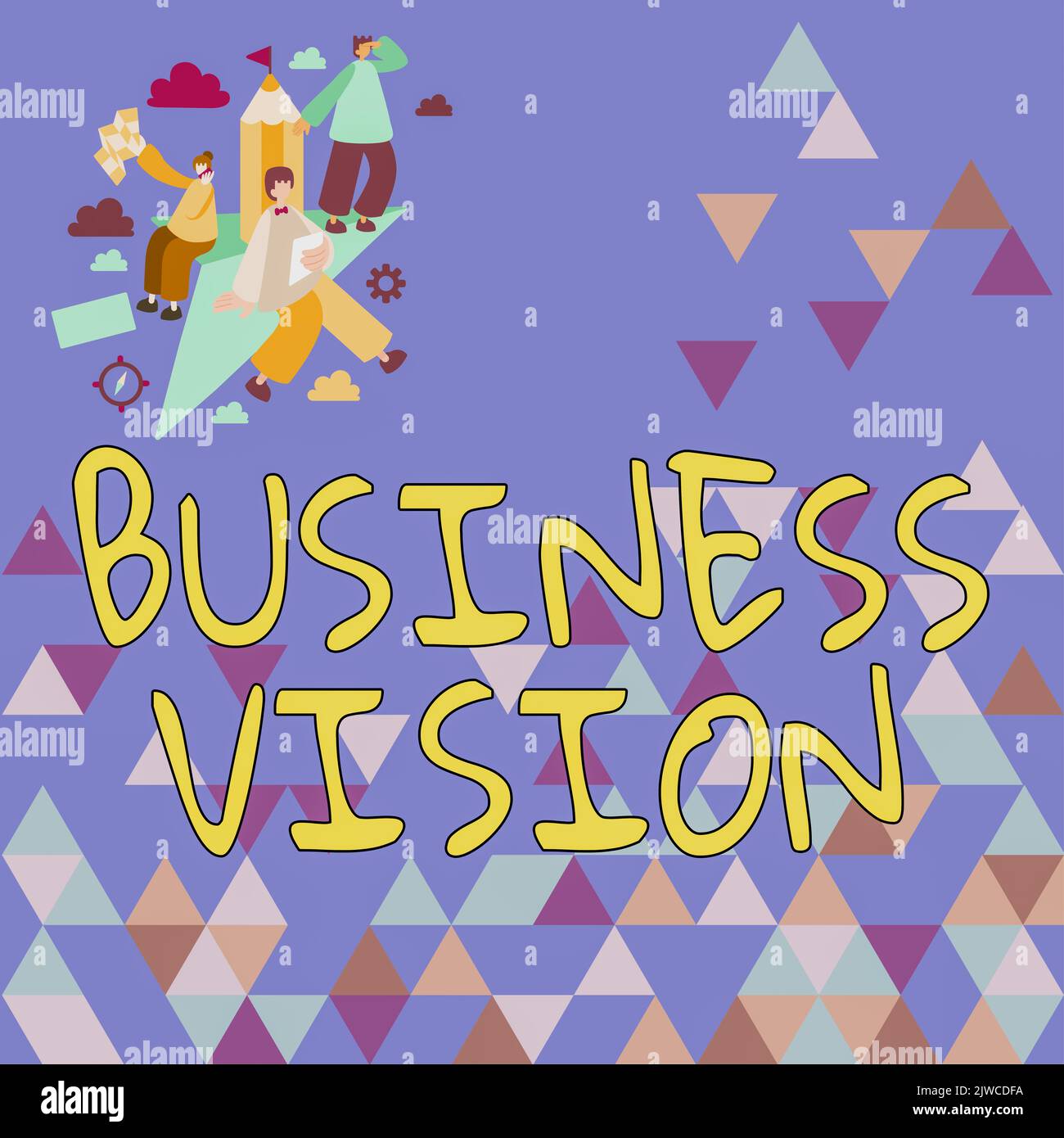 Conceptual display Business Visiongrow your business in the future ...