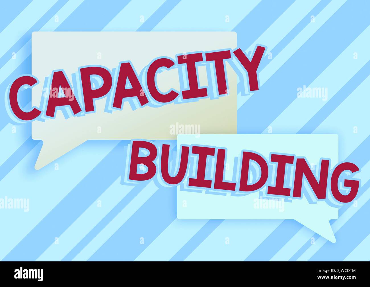Text showing inspiration Capacity BuildingStrengthen the abilities of ...