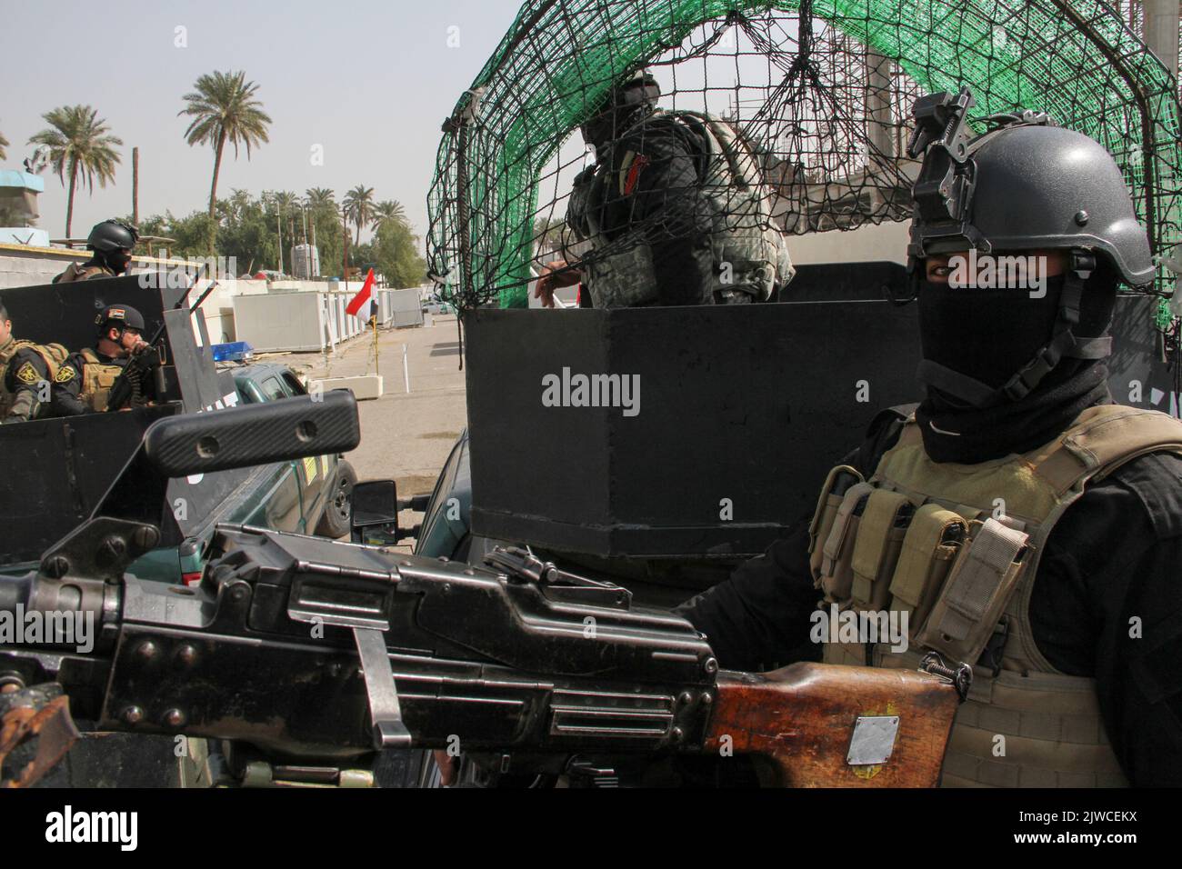 Iraqi, Baghdad, police SWAT Team Stock Photo - Alamy