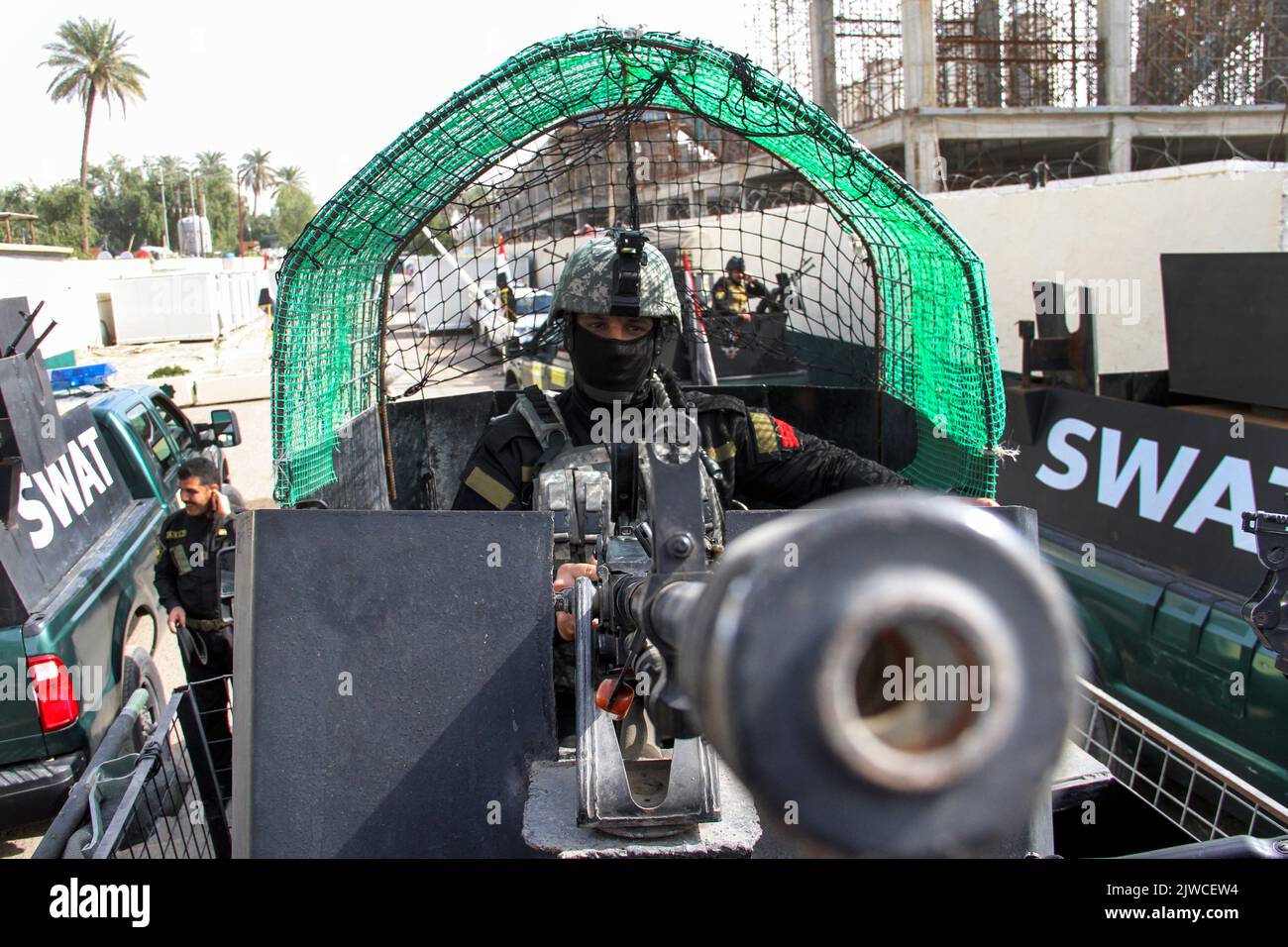 Iraqi, Baghdad, police SWAT Team Stock Photo - Alamy