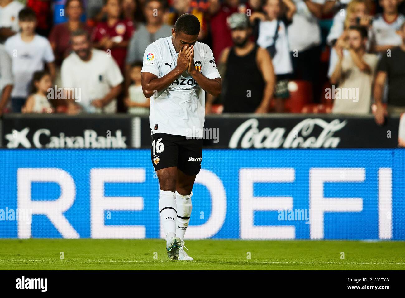 Goal Samuel Dias Lino of Valencia CF Stock Photo - Alamy