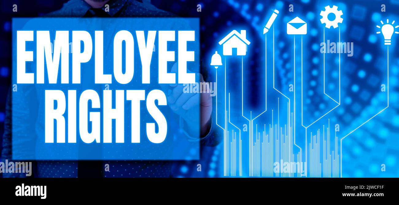 Handwriting text Employee RightsAll employees have basic rights in ...
