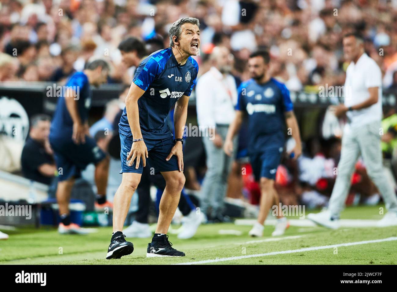 Getafe CF second coach Alberto Giraldez Stock Photo - Alamy