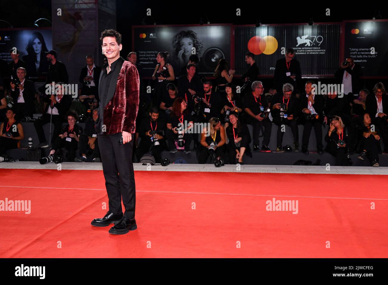 Damon Baker 79th Venice Film Festival Red Carpet the movie -The Whale ...