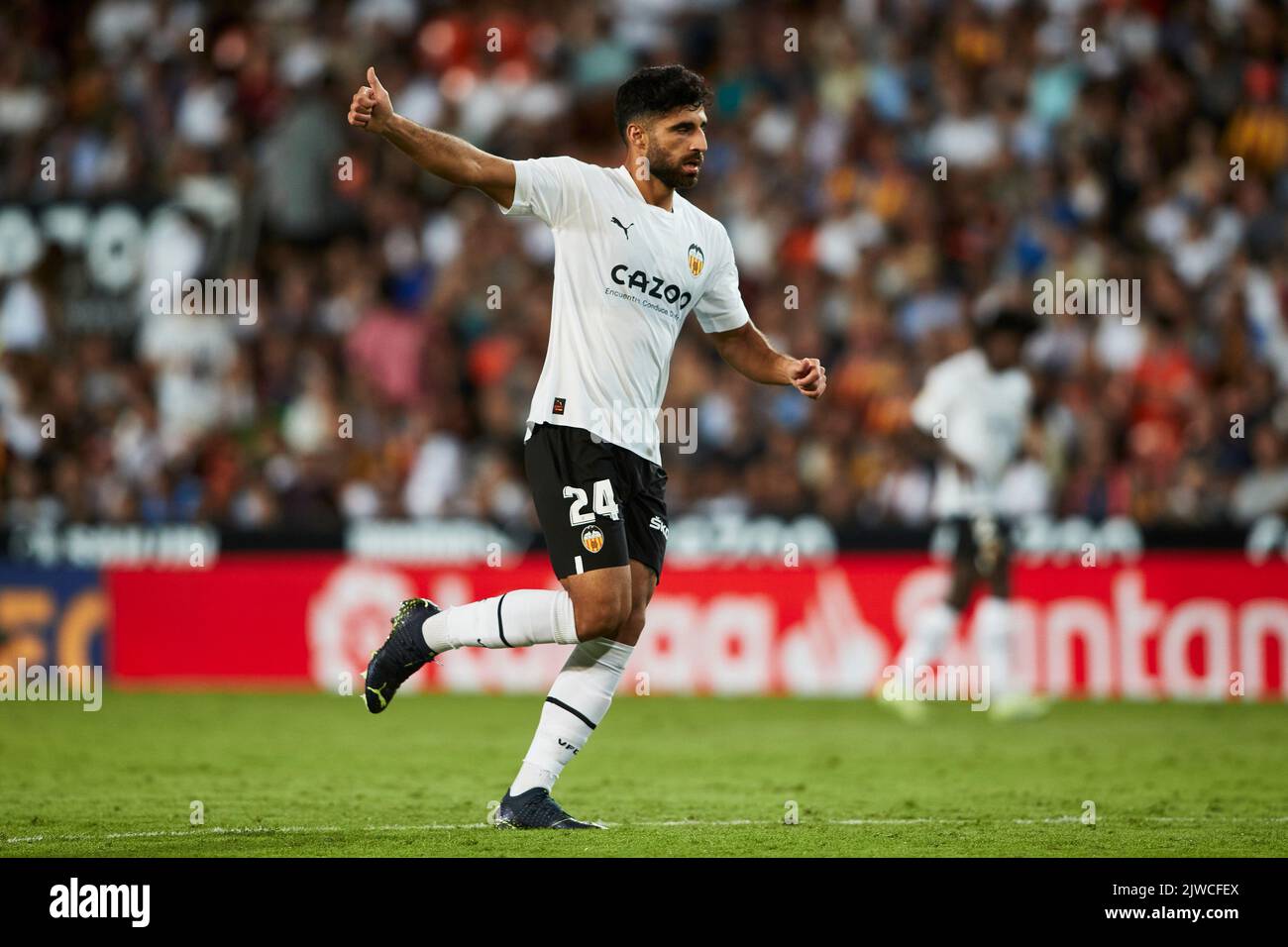 Eray Comert of Valencia CF Stock Photo - Alamy