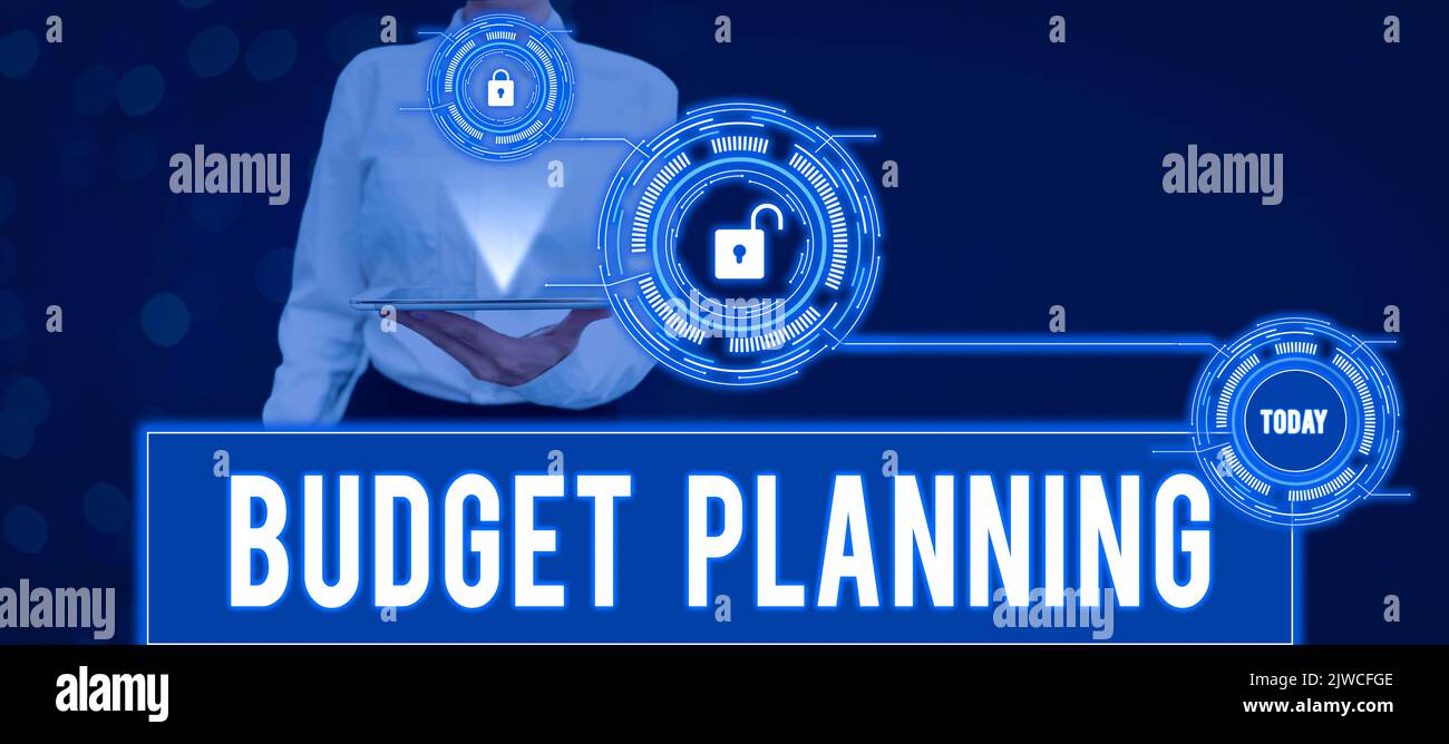 Text showing inspiration Budget PlanningThe written description about ...