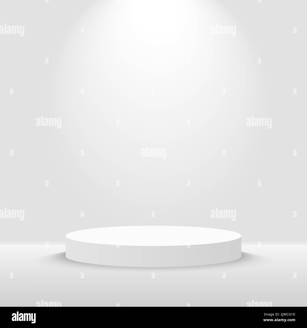 Clean Minimalist Podium Stage Realistic Ambience Gray Spotlight ...