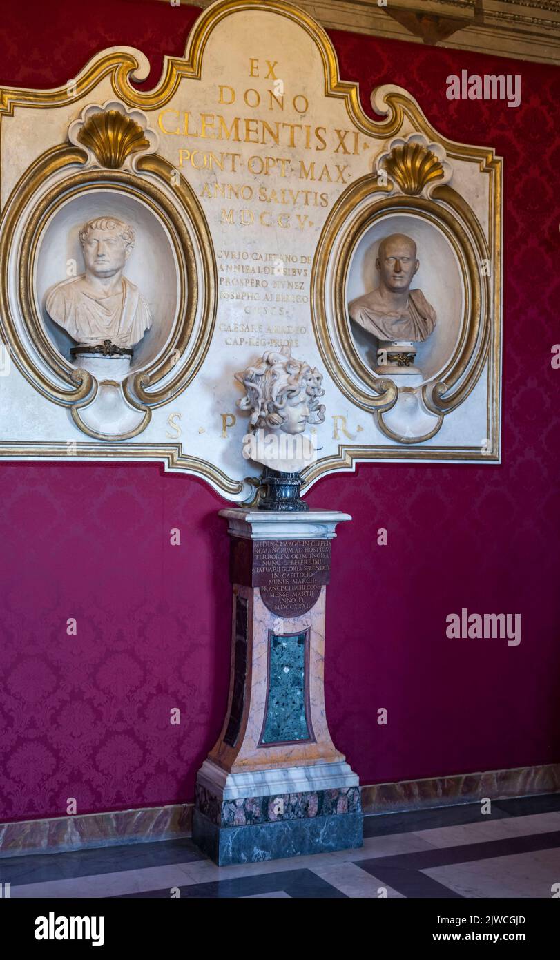 Rome, September 2022 - Capitoline Museum, Bust of Medusa by Bernini ...