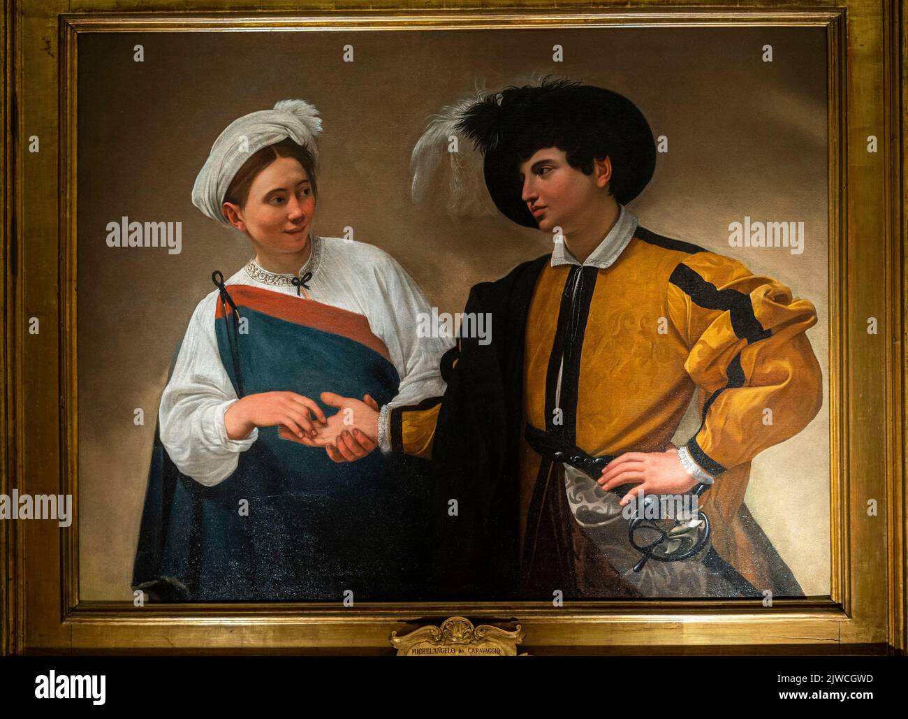 Rome, Italy - Capitoline Museums, Pinacoteca, Caravaggio "The Fortune ...