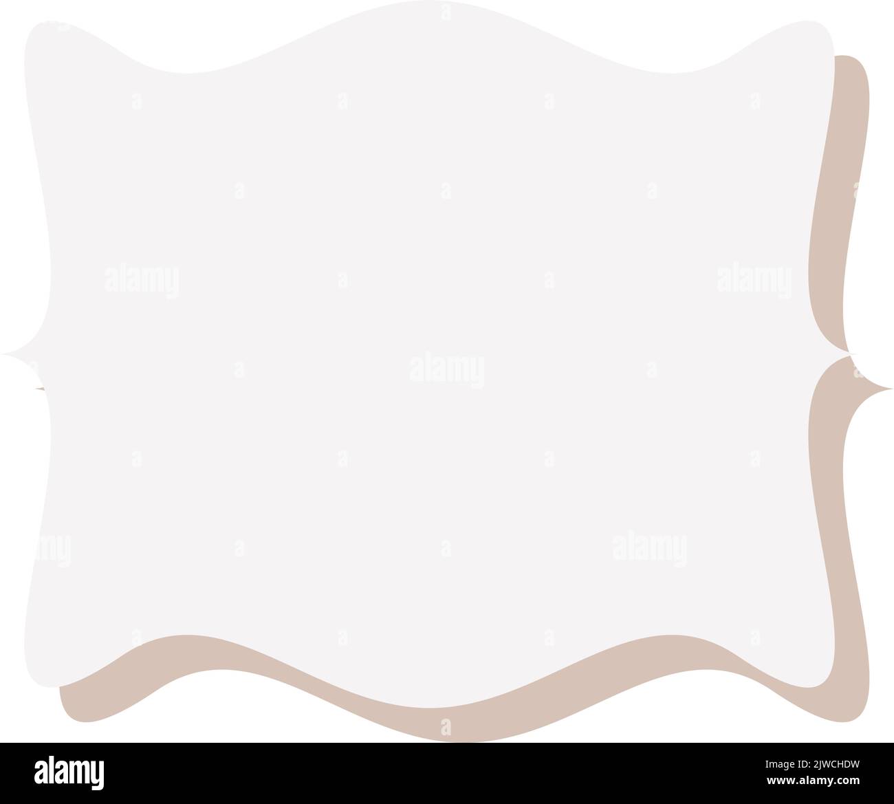 Blank frame. Label or emblem template, curly form elegant frame with ...