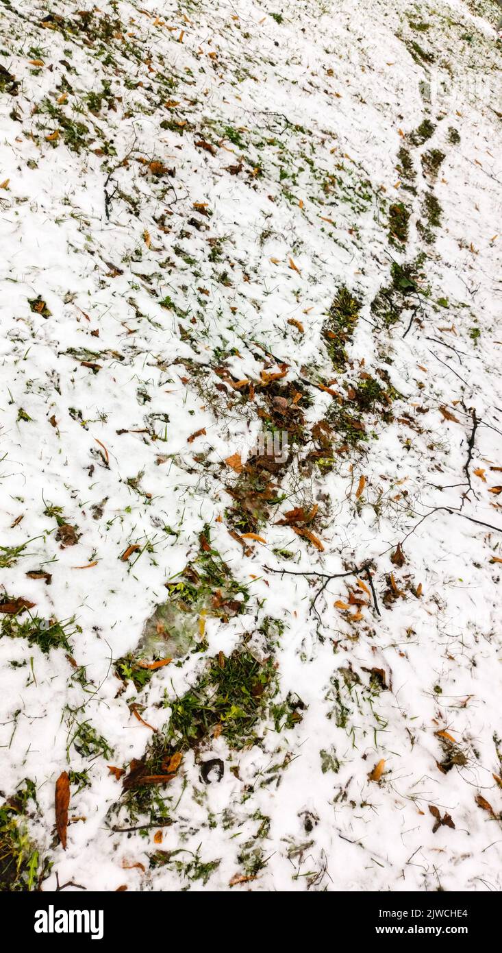 The Architecture backgrounds and objects. Winter. Snow. View from above ...