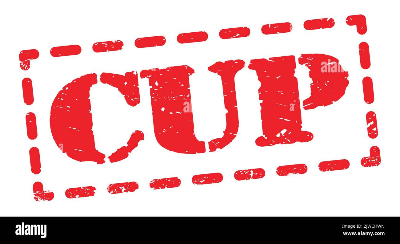 Icon cup text on Cut Out Stock Images & Pictures - Alamy