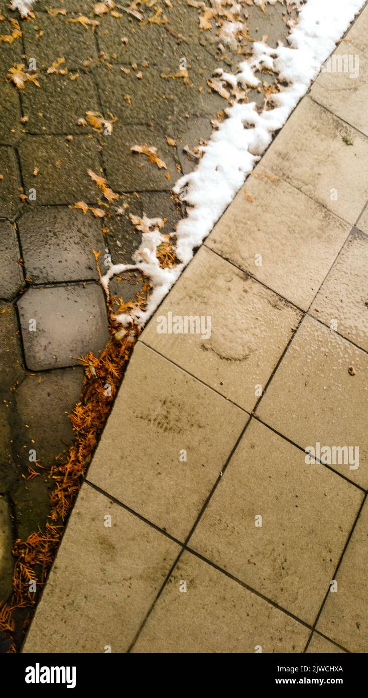 The Architecture backgrounds and objects. Winter. Snow. View from above ...