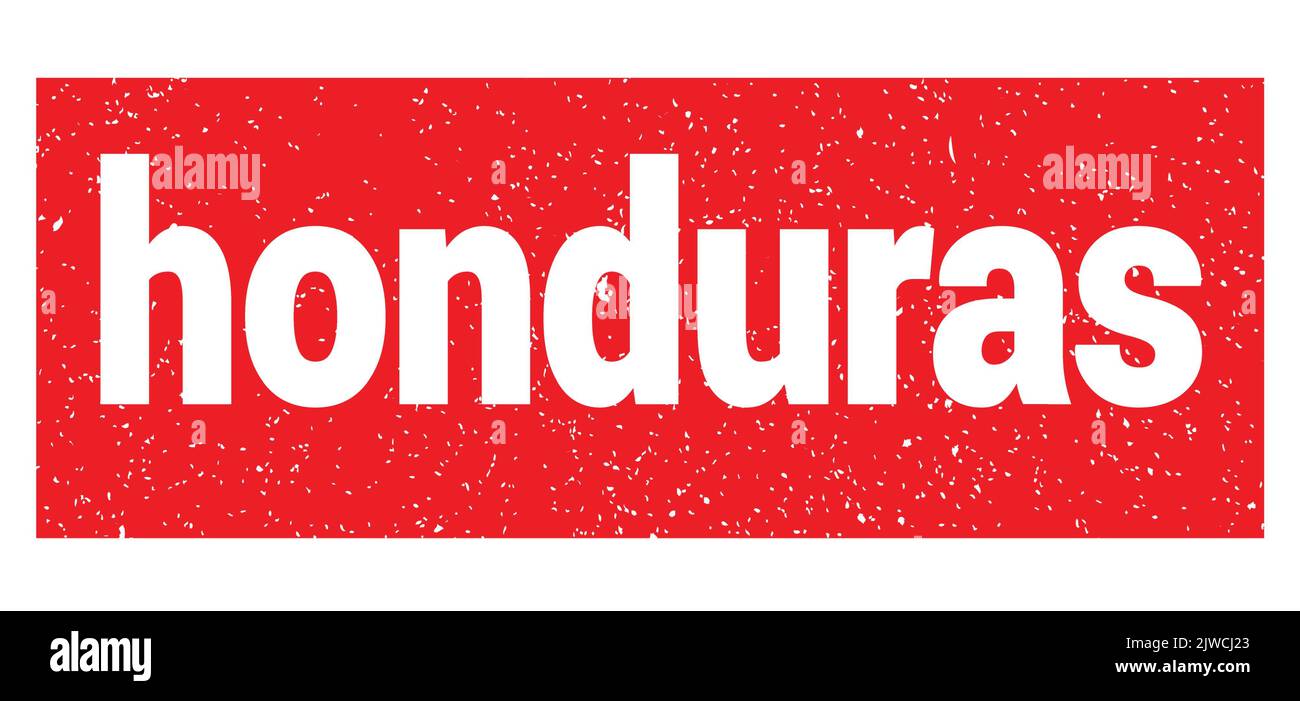 honduras text written on red grungy stamp sign Stock Photo - Alamy