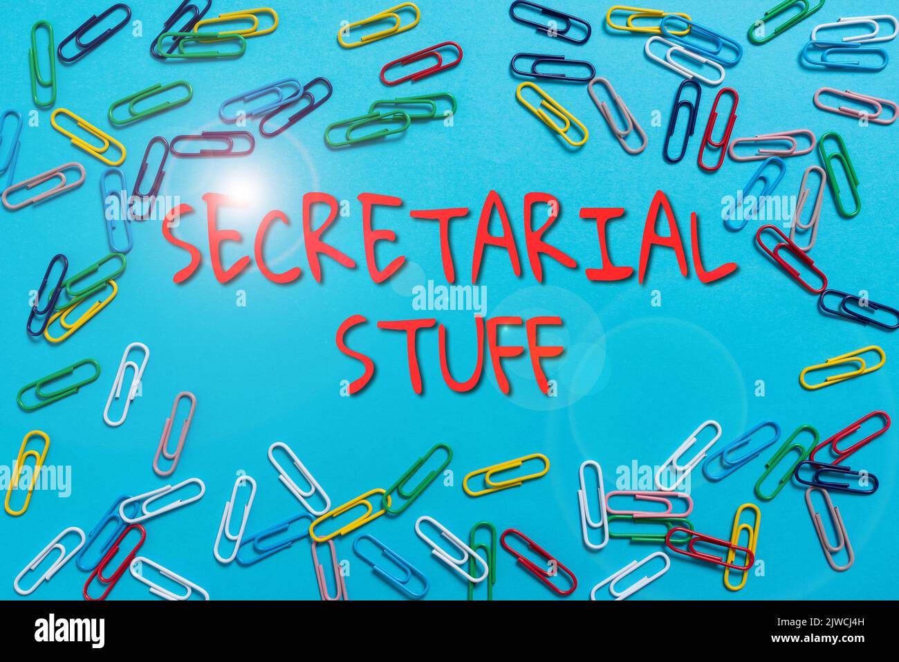 Hand writing sign Secretarial StuffSecretary belongings Things owned by ...