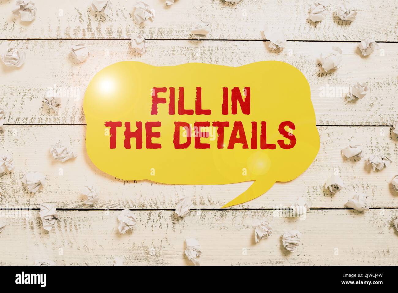 Conceptual caption Fill In The Details. Conceptual photo Add ...