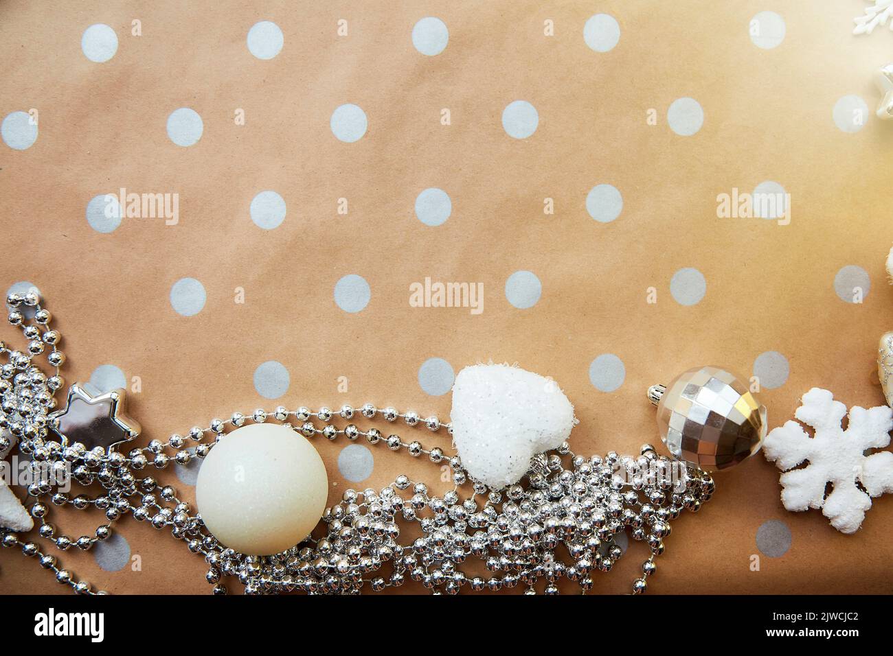 Christmas festive decorations background on basic classic pattern ...