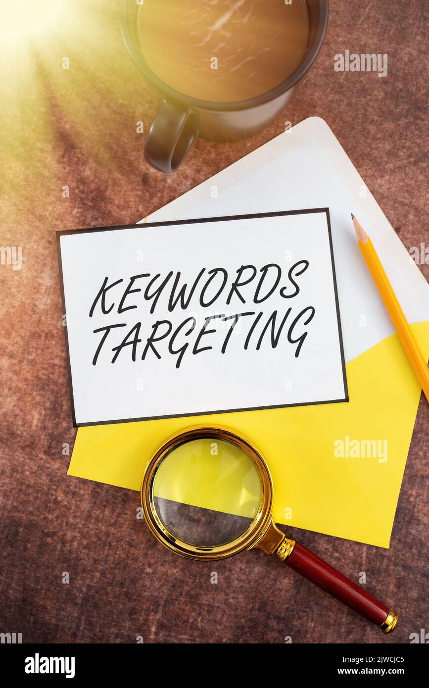 Handwriting text Keywords TargetingUse Relevant Words to get High ...