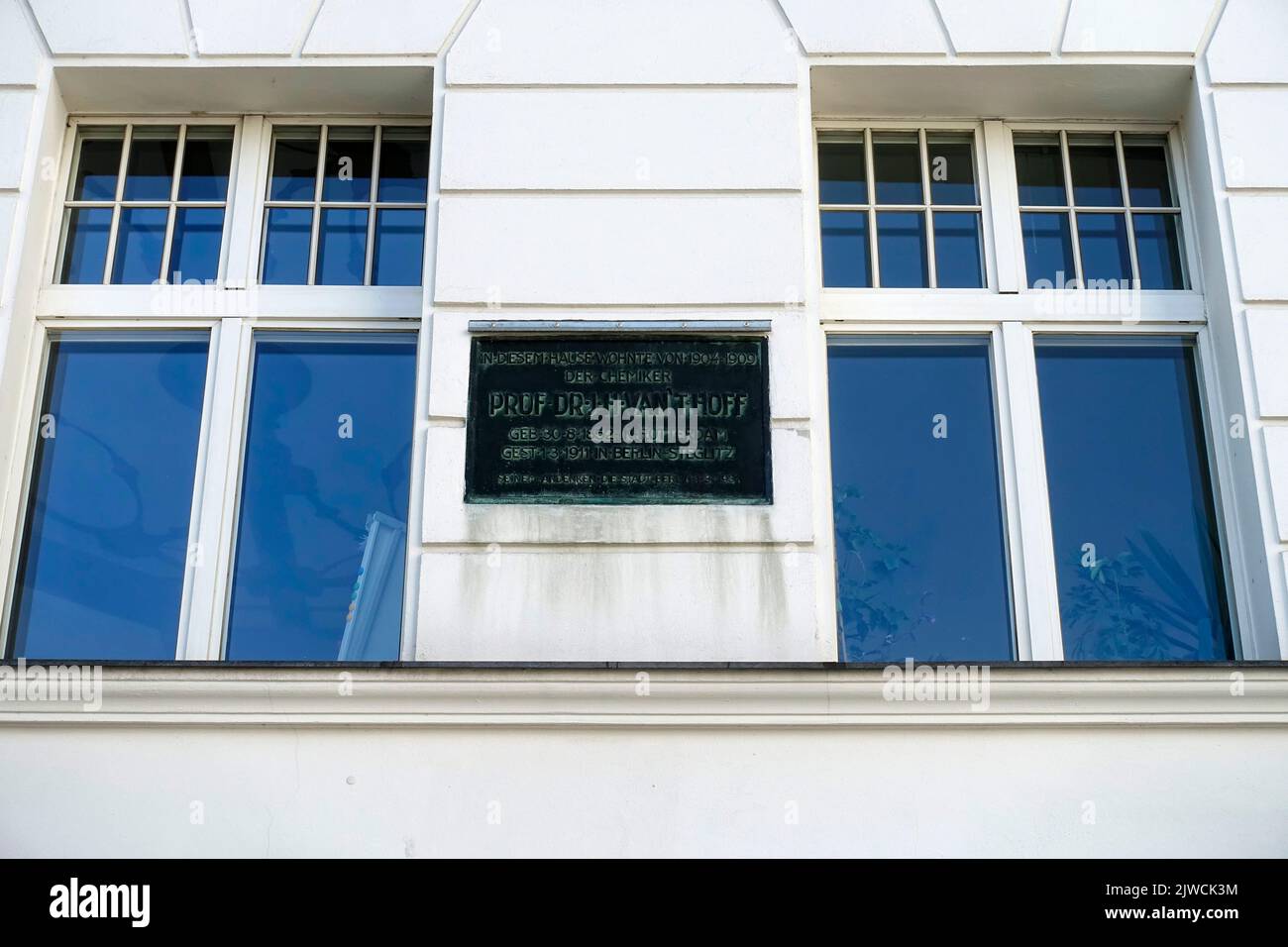 Jacobus Henricus van ’t Hoff, memorial plaque in Berlin, Germany Stock ...