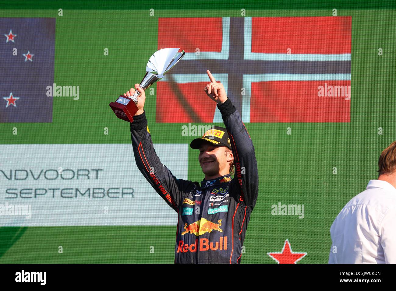 podium HAUGER Dennis (nor), Prema Racing, Dallara F2, portrait during ...