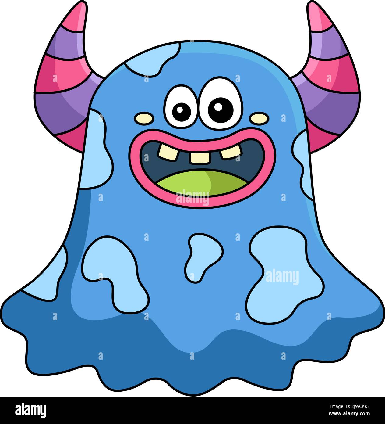 Ghost Monster Cartoon Colored Clipart Stock Vector Image & Art - Alamy
