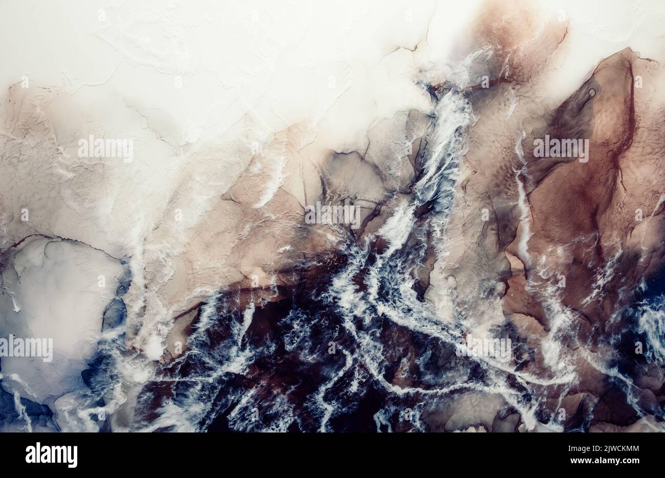 marble texture acrylic ink water fractured rock Stock Photo - Alamy