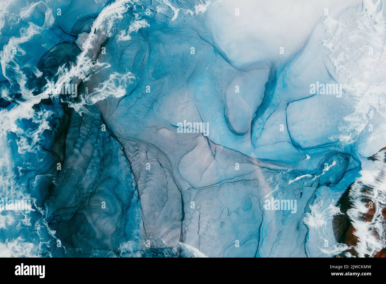 blue marble background alcohol ink water cold Stock Photo - Alamy