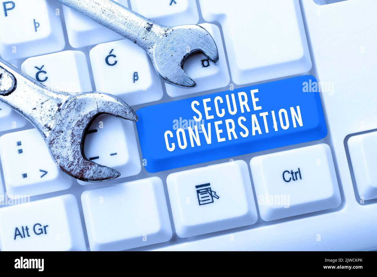 Inspiration showing sign Secure Conversation. Word for Secured Encrypted Communication between ...