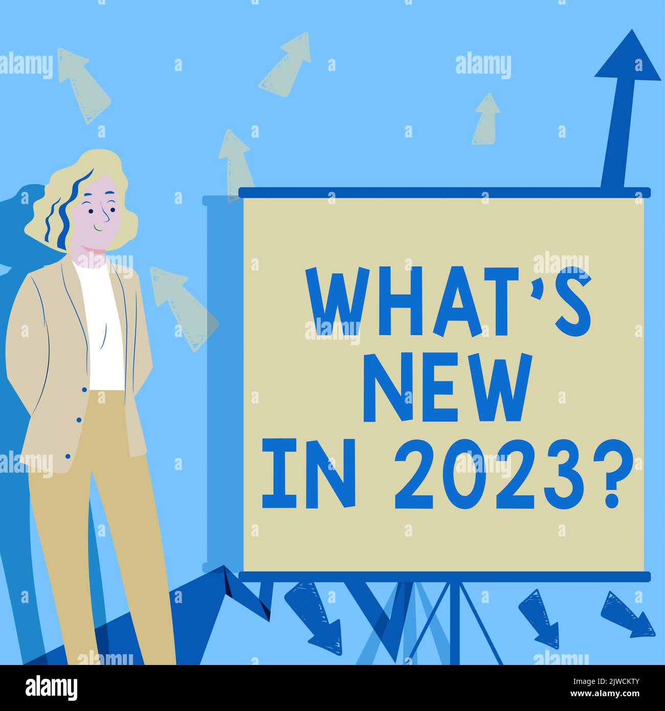 Text showing inspiration What S Is New In 2023 Question. Concept ...