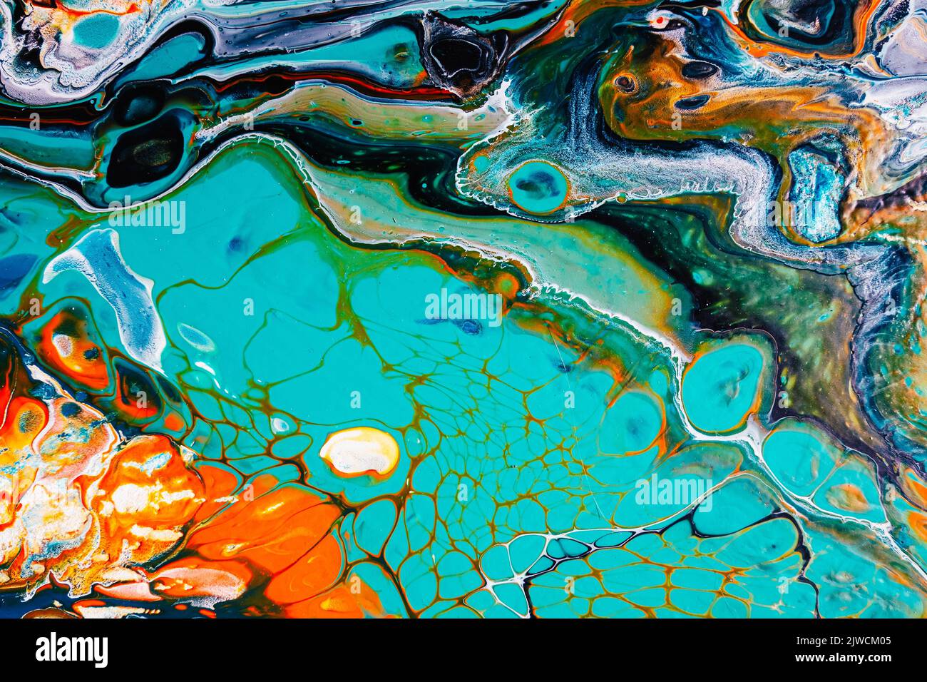 Ink wave paint water mix hi-res stock photography and images - Alamy