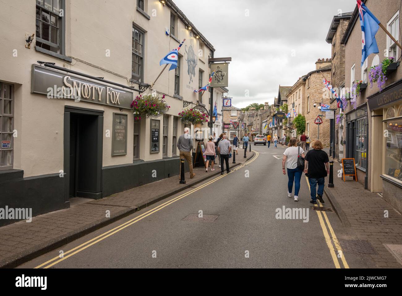 Main Street, Kirkby Lonsdale, South Lakeland, Cumbria, UK Stock Photo ...