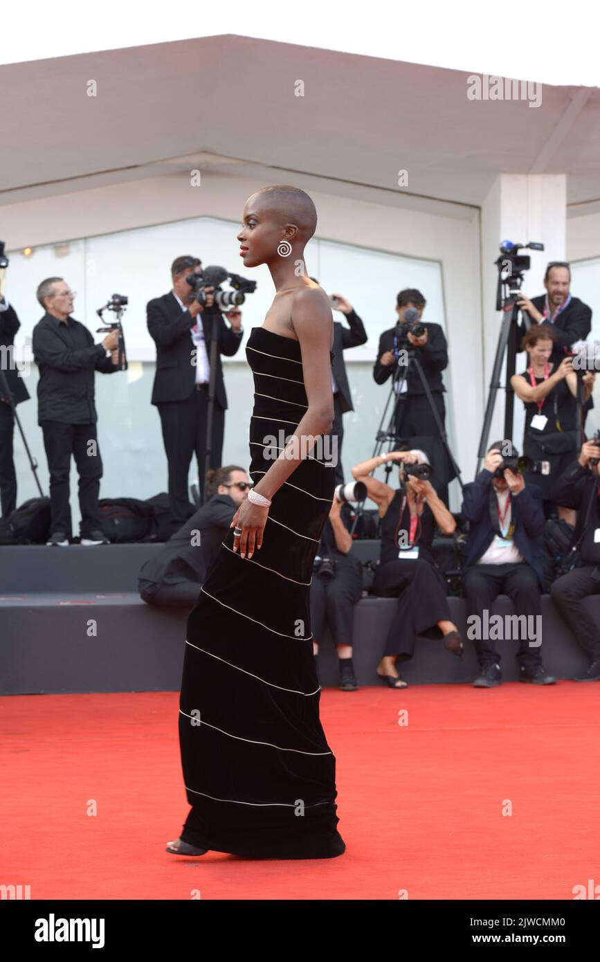 Celebrities models attend the opening of the 79th Venice Film Festival ...