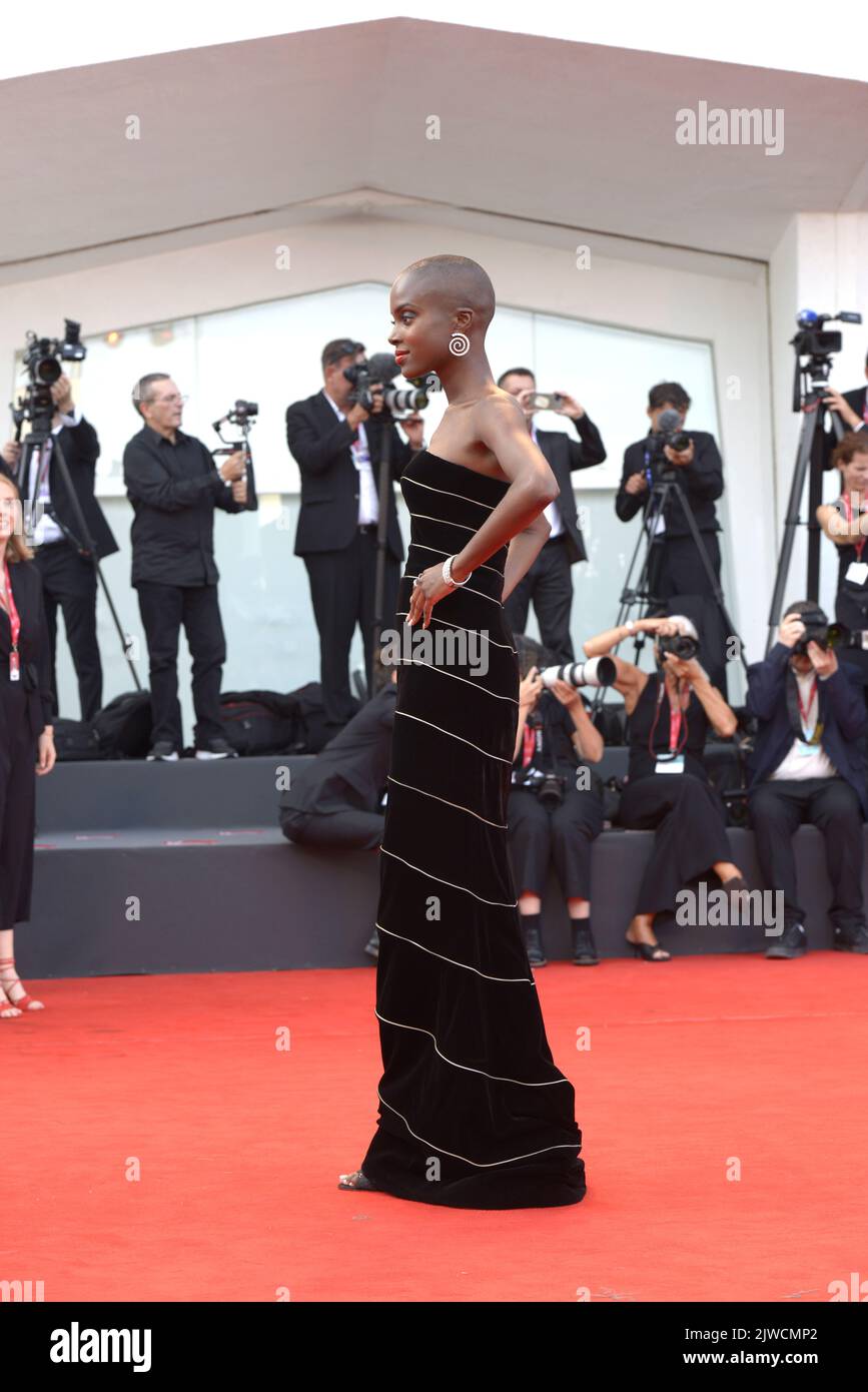 Celebrities models attend the opening of the 79th Venice Film Festival ...