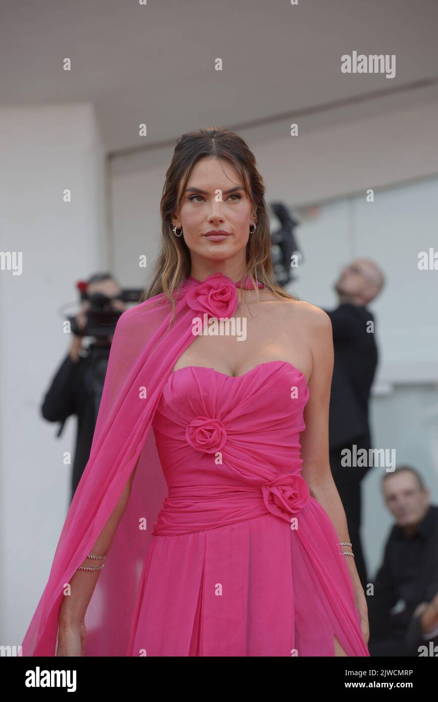 Celebrities models attend the opening of the 79th Venice Film Festival ...