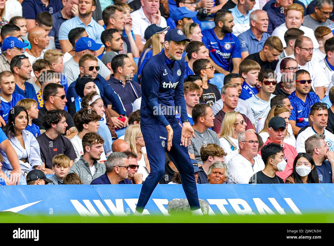 Thomas Tuchel Manager of Chelsea during the Premier League match ...
