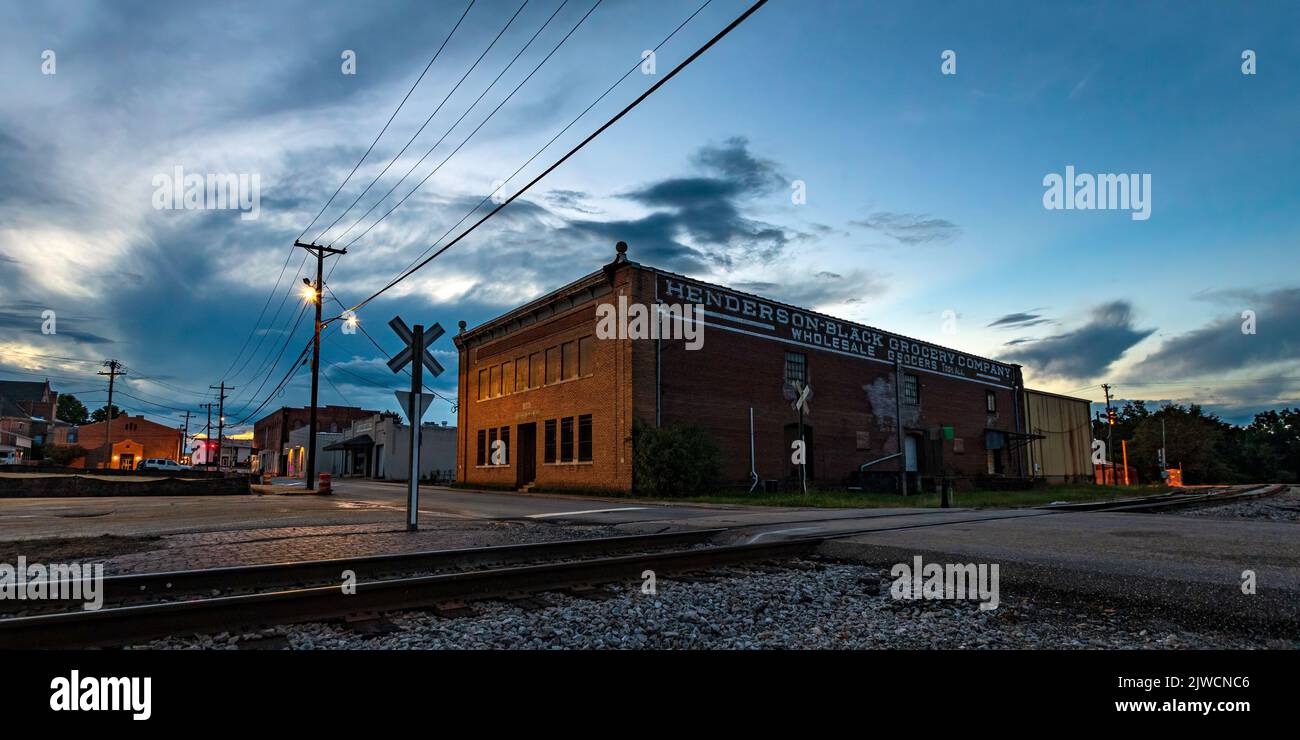 Troy, Alabama, USA - Sept. 3, 2022: The abandoned Henderson-Black ...