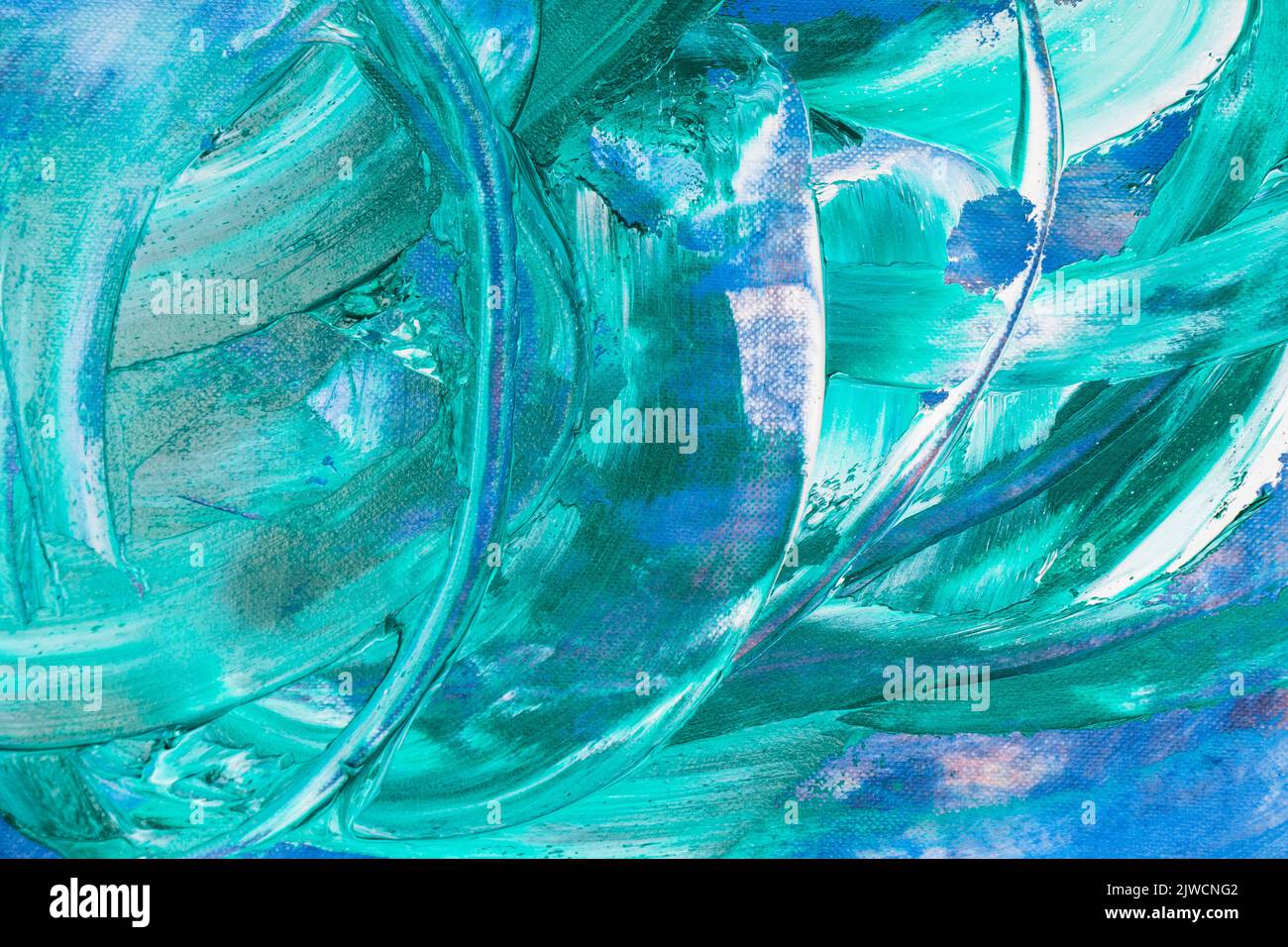 A turquoise, blue and white oil paint texture - marine background Stock ...