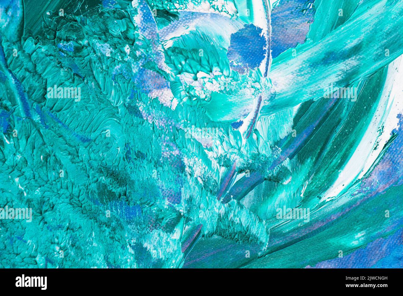 A turquoise, blue and white oil paint texture - marine background Stock ...