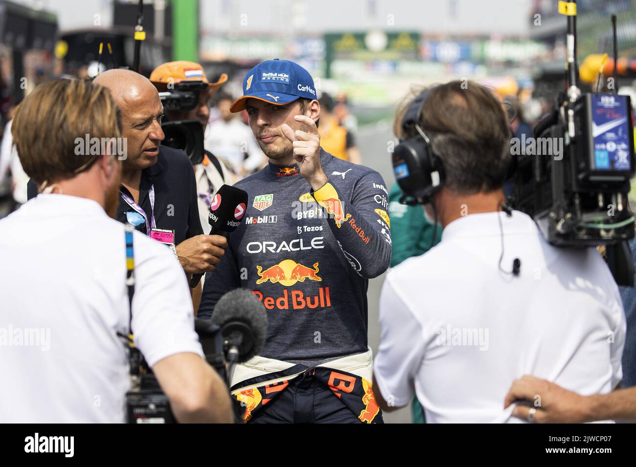 ZANDVOORT - Max Verstappen of Red Bull Racing during the F1 Grand Prix of the Netherlands at ...