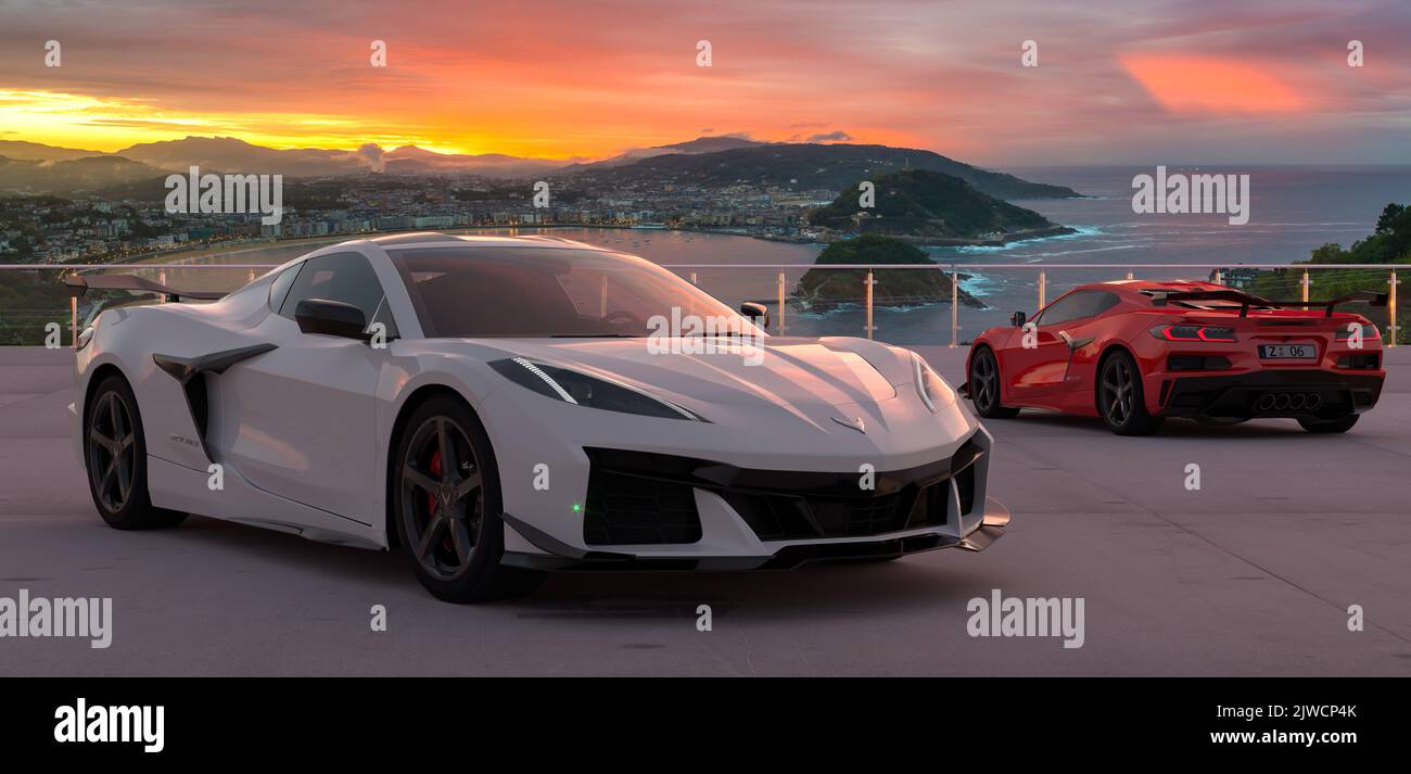 The new Chevrolet Corvette Z06 Stock Photo - Alamy