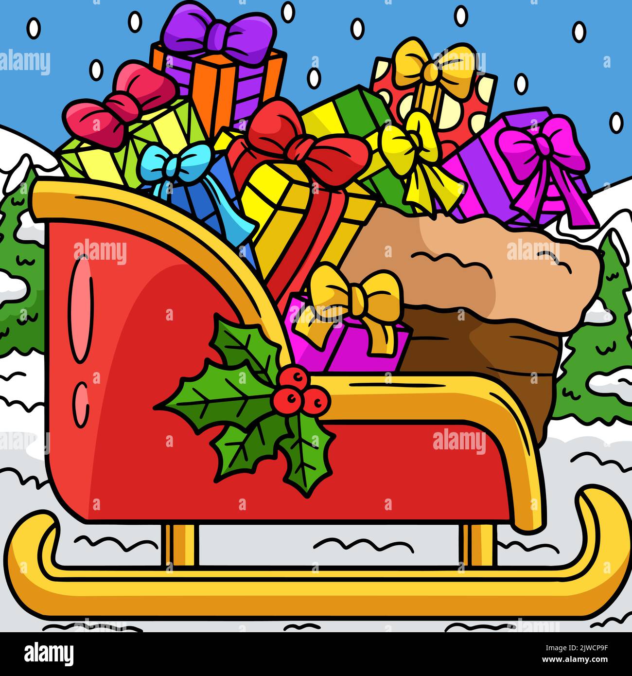 Christmas Clipart Santa Sleigh