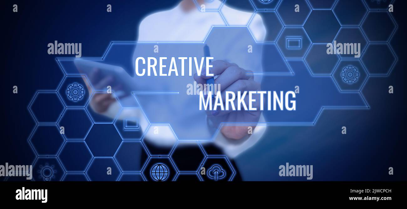 Handwriting text Creative MarketingCampaigning to meet the advertising ...