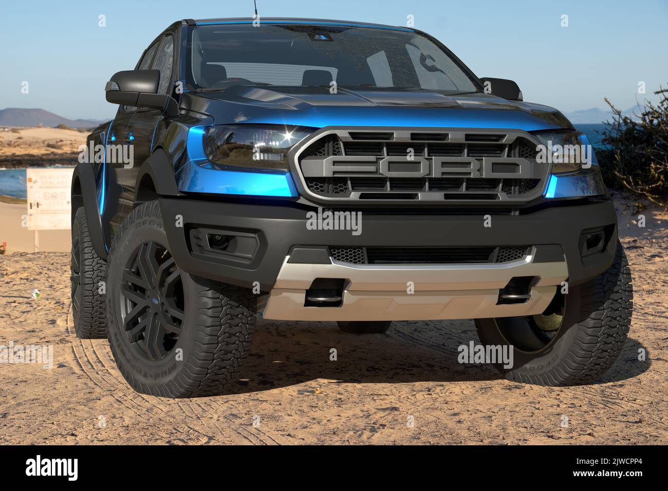 Ford Ranger Raptor off-road Stock Photo - Alamy
