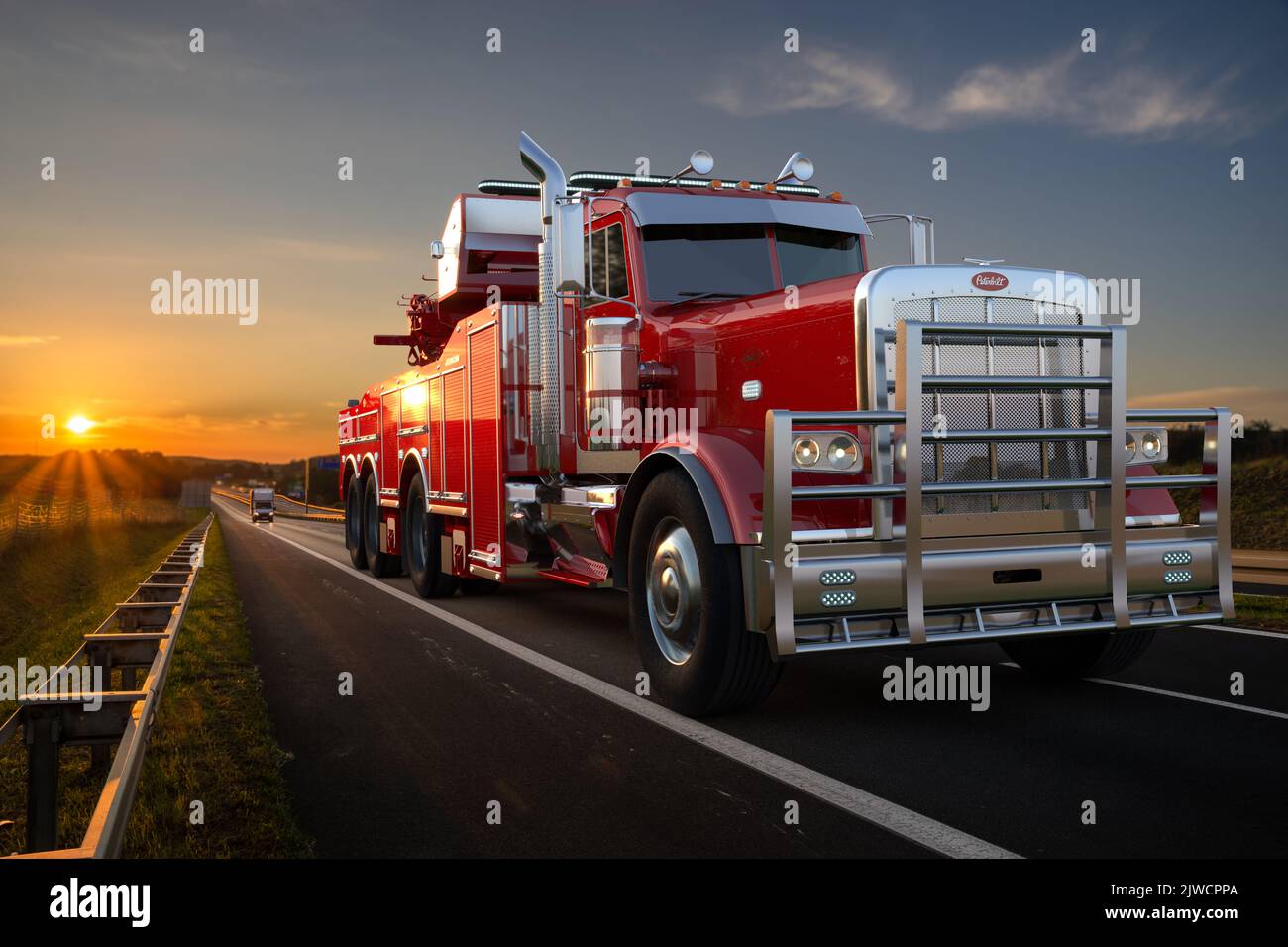 Rollback truck hi-res stock photography and images - Alamy