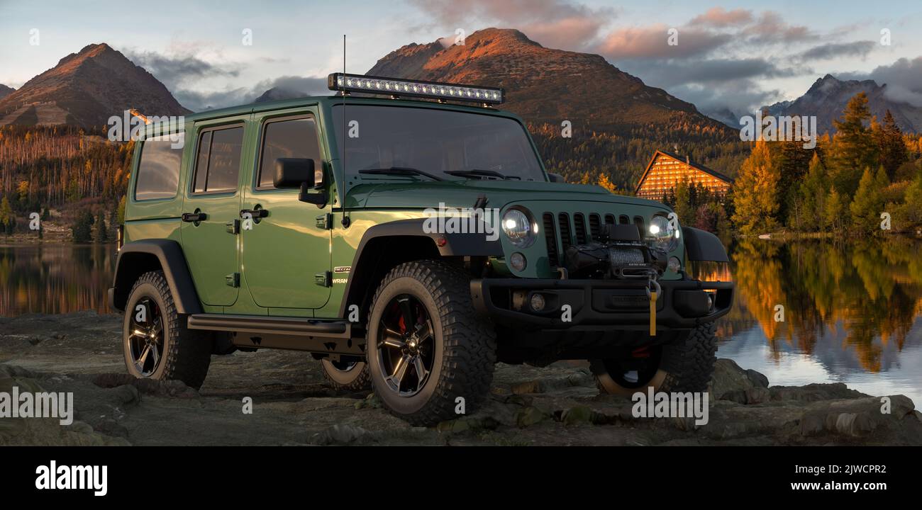 Jeep Wrangler Unlimited Rubicon Recon Stock Photo - Alamy