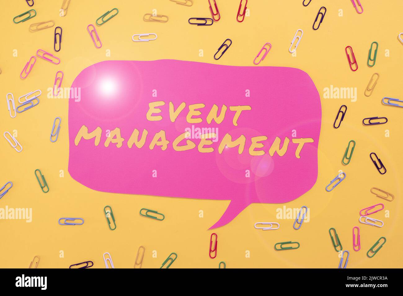 Sign displaying Event Managementcreation and development of large scale ...