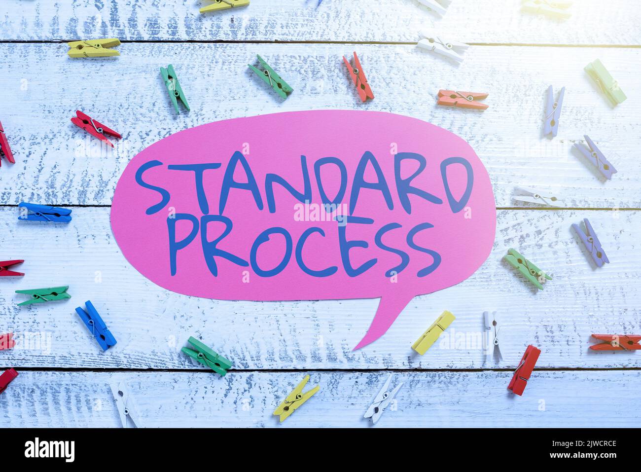 Text sign showing Standard Processrules made to be matched with final ... Text sign showing Standard Processrules made to be matched with final ...