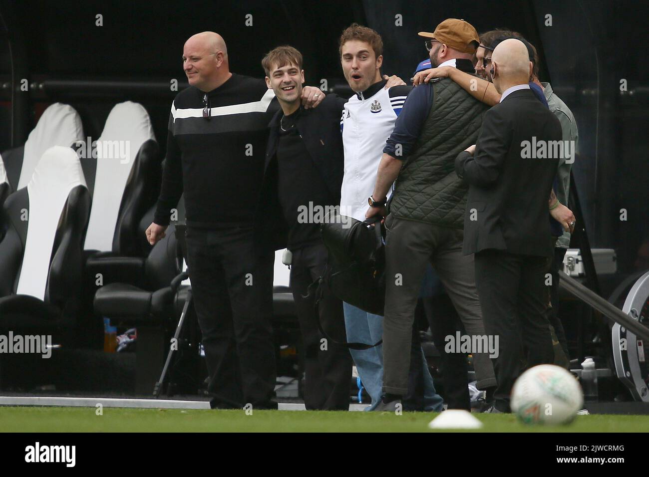 Musician, Sam Fender is seen - Newcastle United v Crystal Palace ...