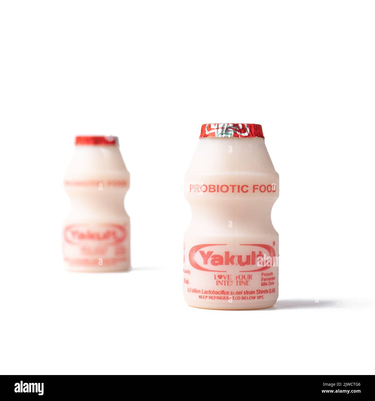 Probiotic yoghurt drink Cut Out Stock Images & Pictures - Alamy