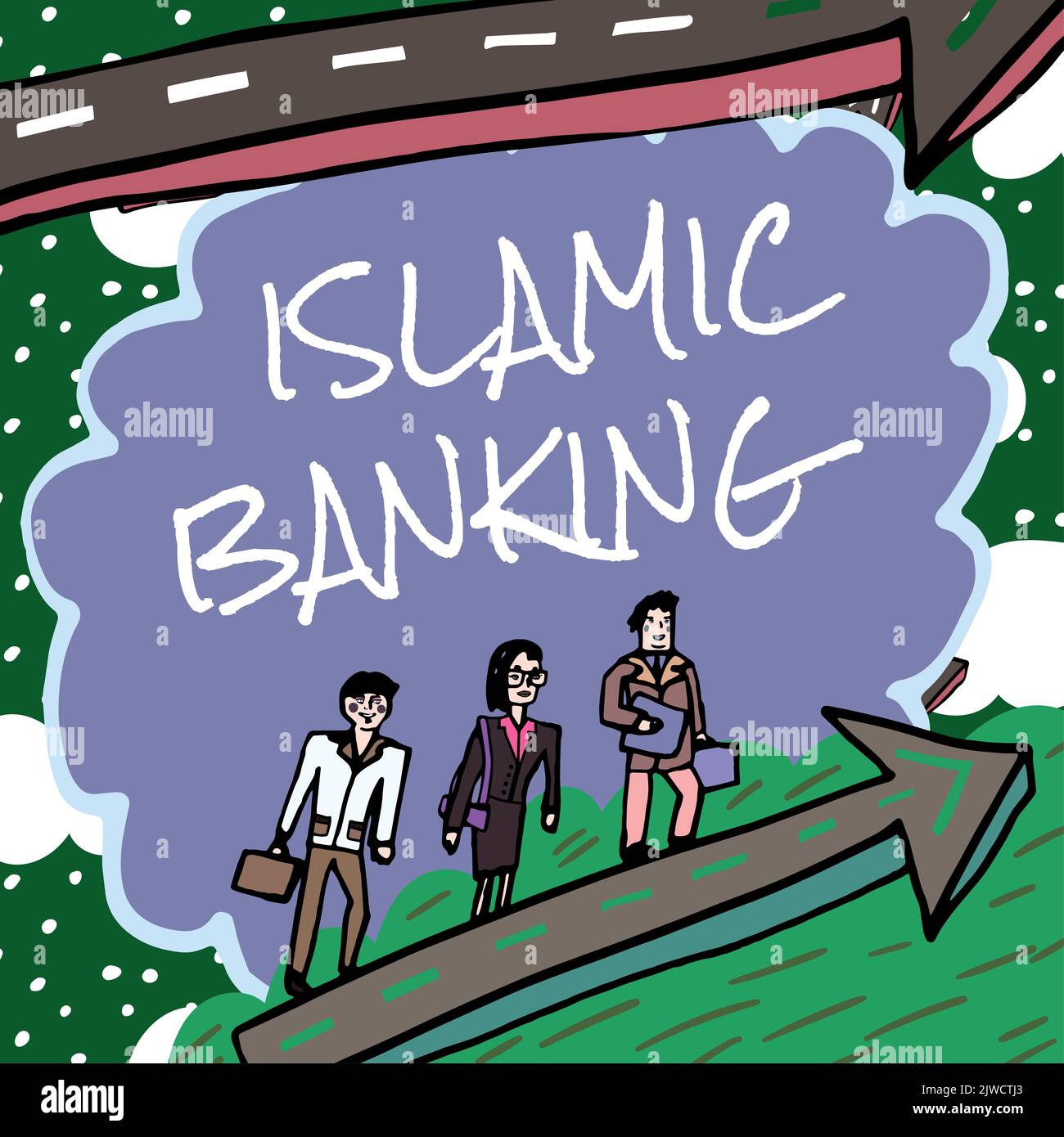 Conceptual display Islamic BankingBanking system based on the principles of Islamic law ...